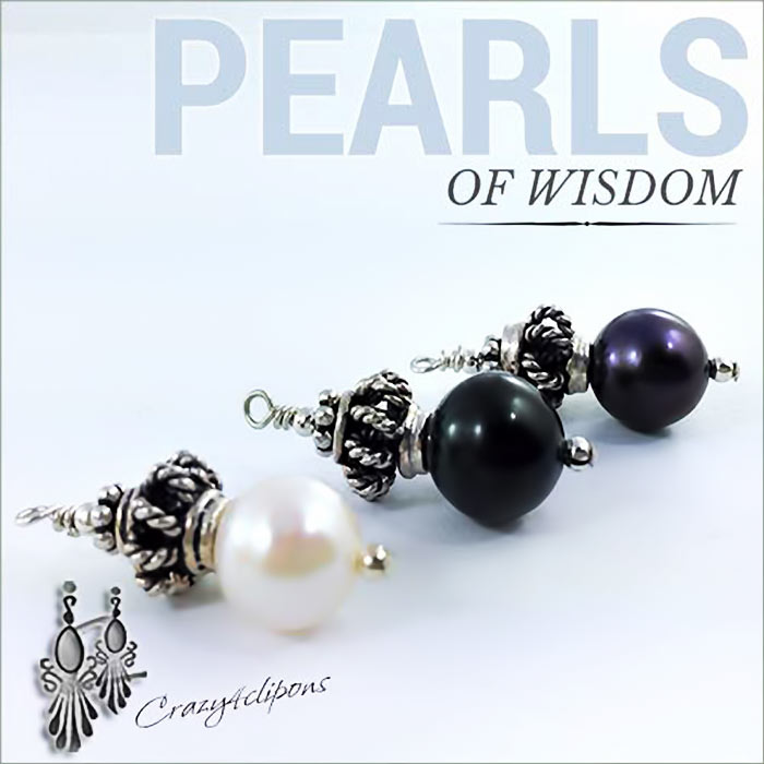Royal Crown Pearl Earrings| Pierced & Clips | Crazy4ClipOns
